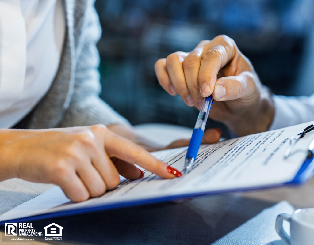 Landlord and Tenant Discussing Lease Agreement | Real Property ...