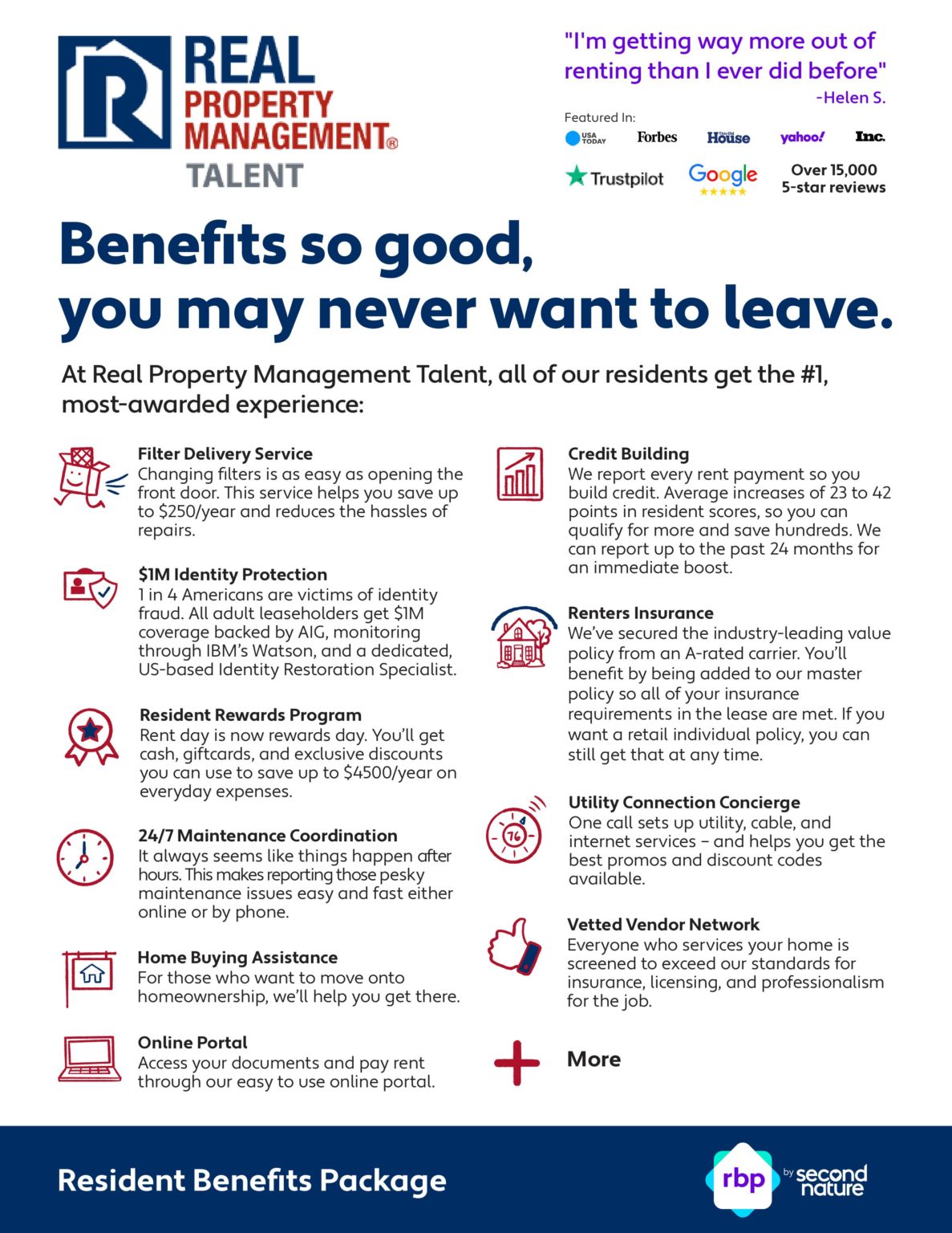 Resident Benefits Package | Real Property Management Talent